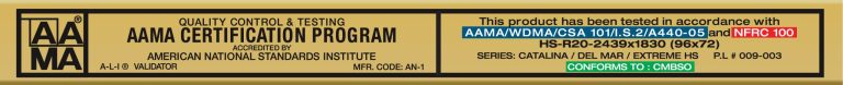 AAMA Gold Label | Anlin Windows & Doors